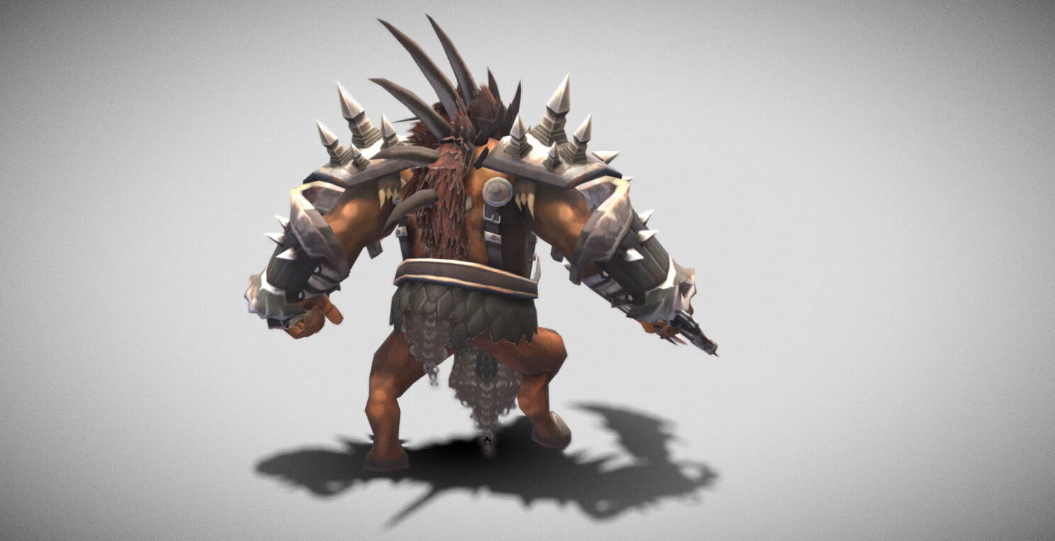 ArtStation - Dungeon Fantasy Monster - General Orc | Game Assets