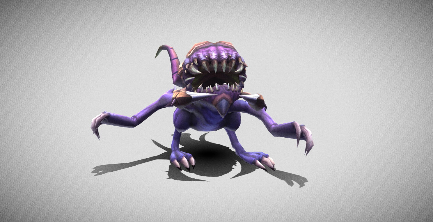 ArtStation - Dungeon Fantasy Monster - Mutant Lizard | Game Assets