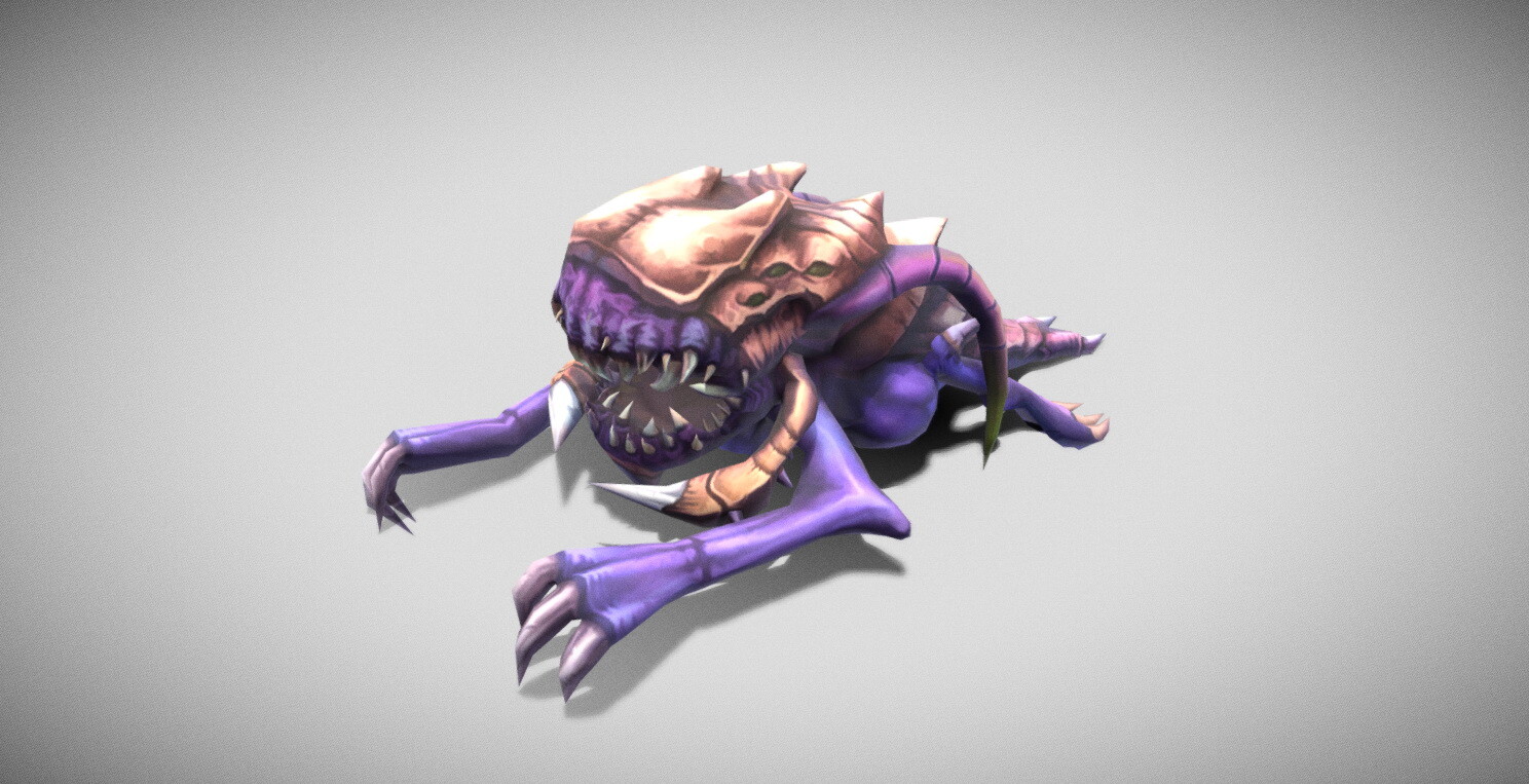 ArtStation - Dungeon Fantasy Monster - Mutant Lizard | Game Assets