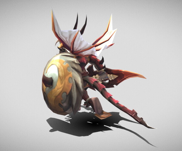 ArtStation - Dungeon Fantasy Monster - Noble Lizard Warrior 2 | Game Assets