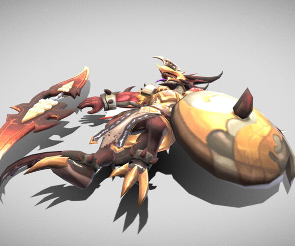 ArtStation - Dungeon Fantasy Monster - Noble Lizard Warrior 2 | Game Assets