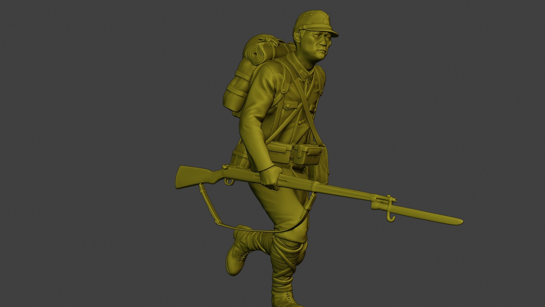 ArtStation - Japanese soldier ww2 Run2 J1 | Resources