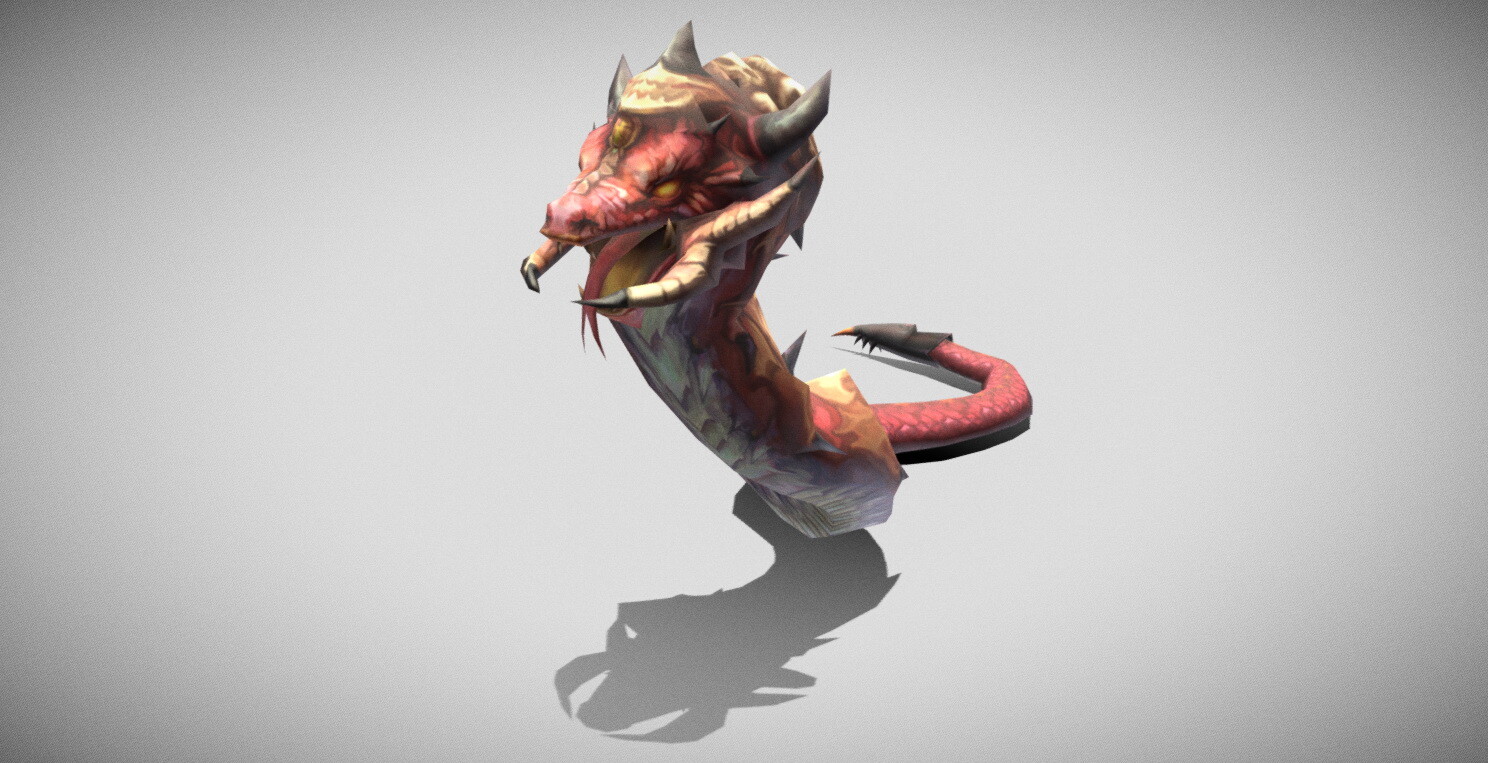 ArtStation - Dungeon Fantasy Monster - Serpent | Game Assets