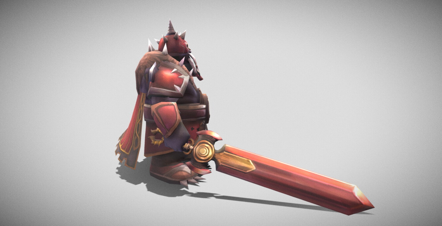 ArtStation - Dungeon Fantasy Monster - Dwarf Monarch | Game Assets