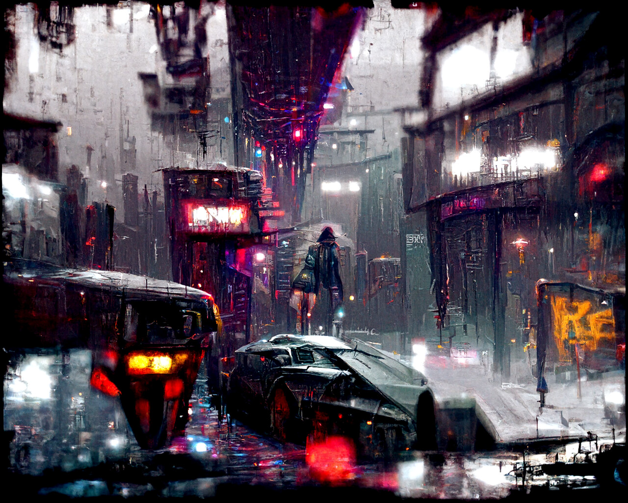 ArtStation - a rainy city street | Artworks