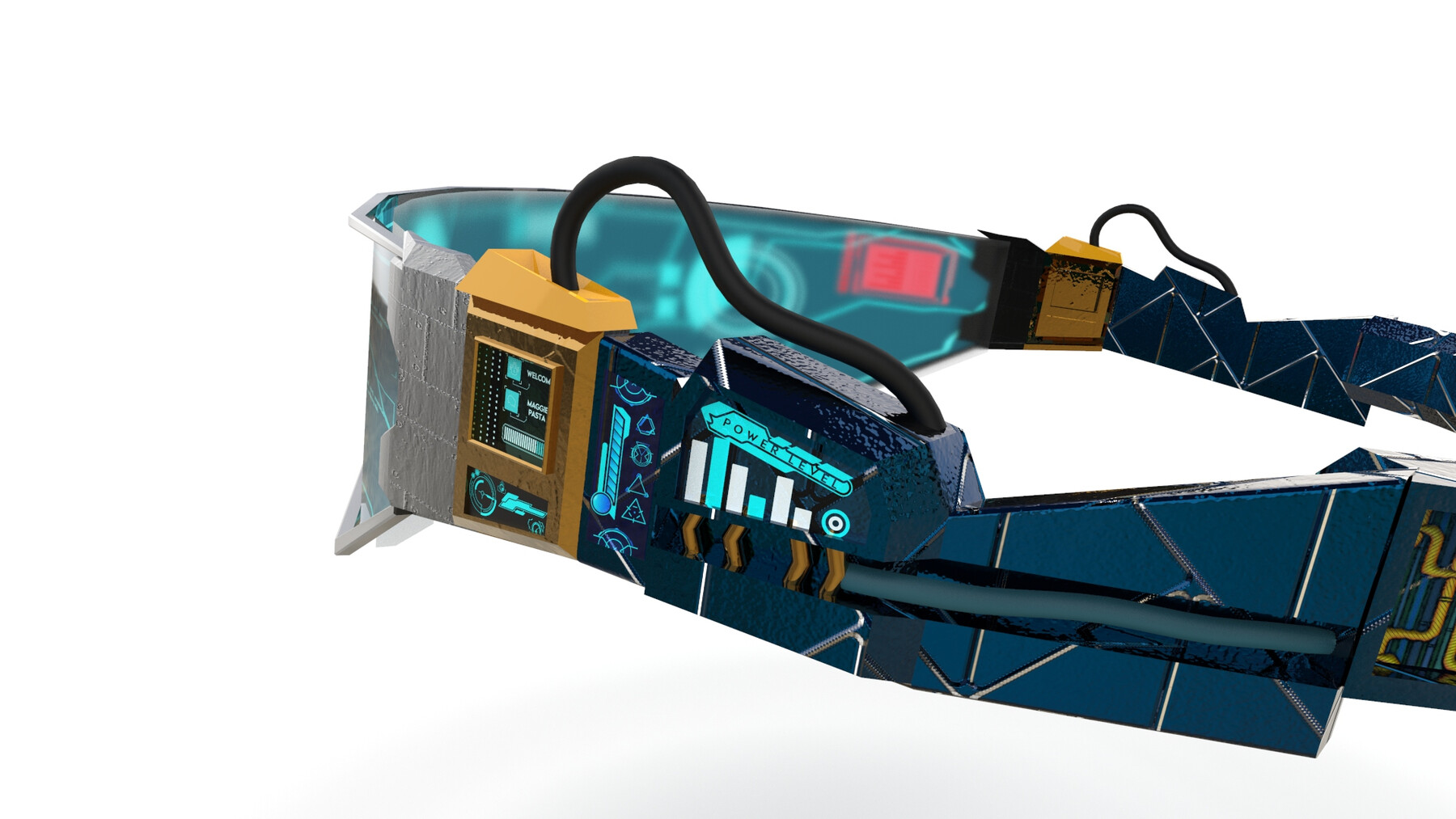 ArtStation - sci fi glasses 3D | Game Assets
