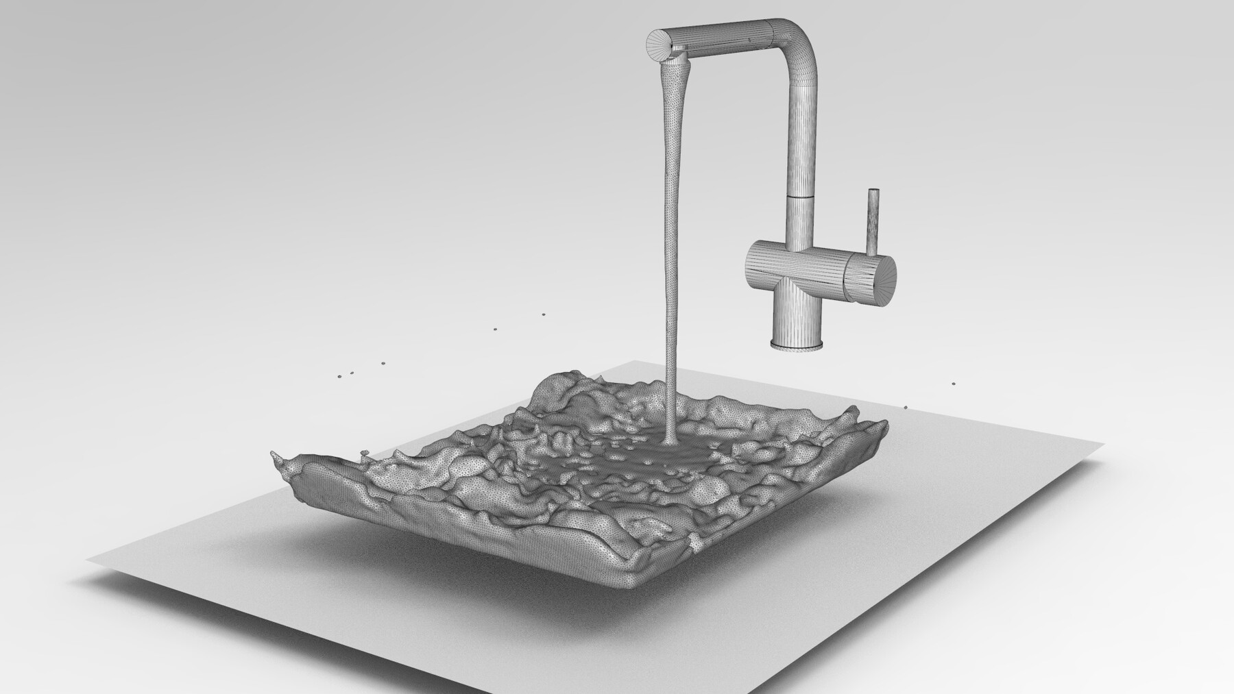 ArtStation - water simulation 3D (animated) | Game Assets