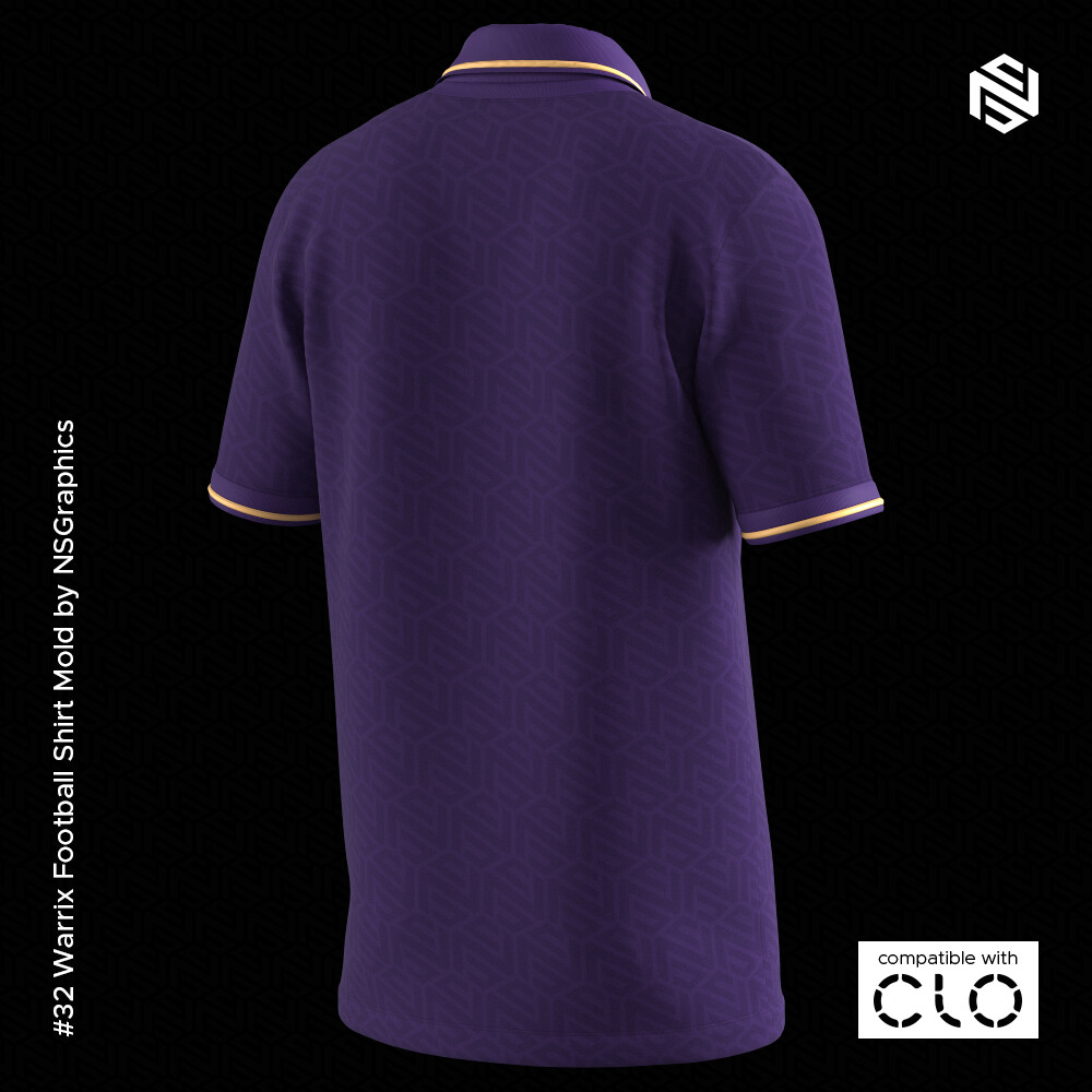 ArtStation - Warrix Football Shirt for CLO3D & Marvelous Designer ...