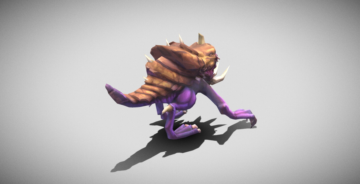 ArtStation - Dungeon Fantasy Monster - Twisted Mutant Lizard | Game Assets