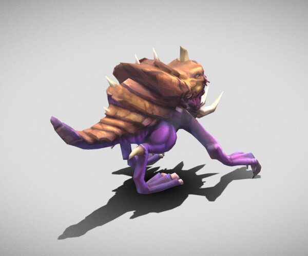 ArtStation - Dungeon Fantasy Monster - Twisted Mutant Lizard | Game Assets