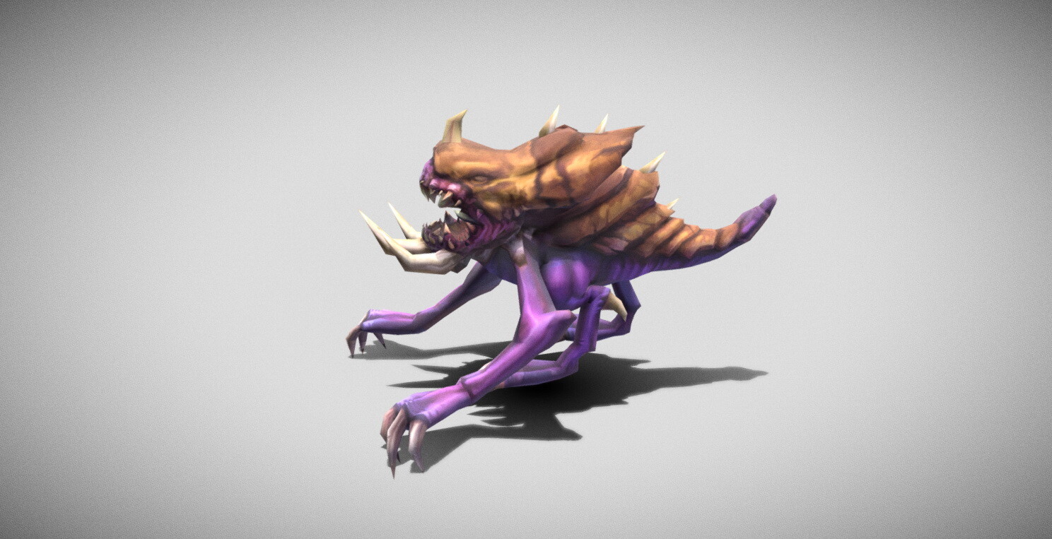 ArtStation - Dungeon Fantasy Monster - Twisted Mutant Lizard | Game Assets