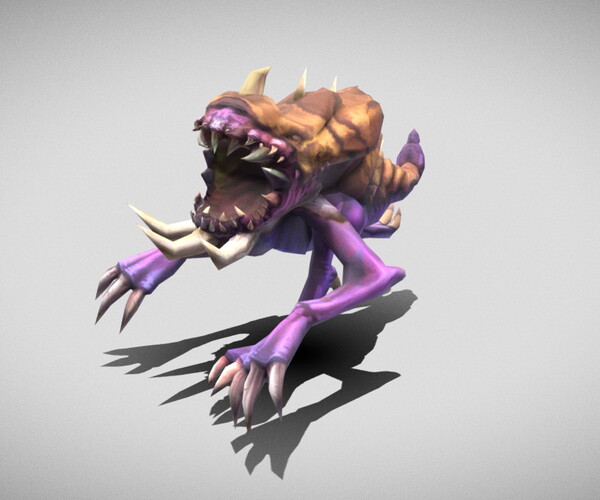 ArtStation - Dungeon Fantasy Monster - Twisted Mutant Lizard | Game Assets