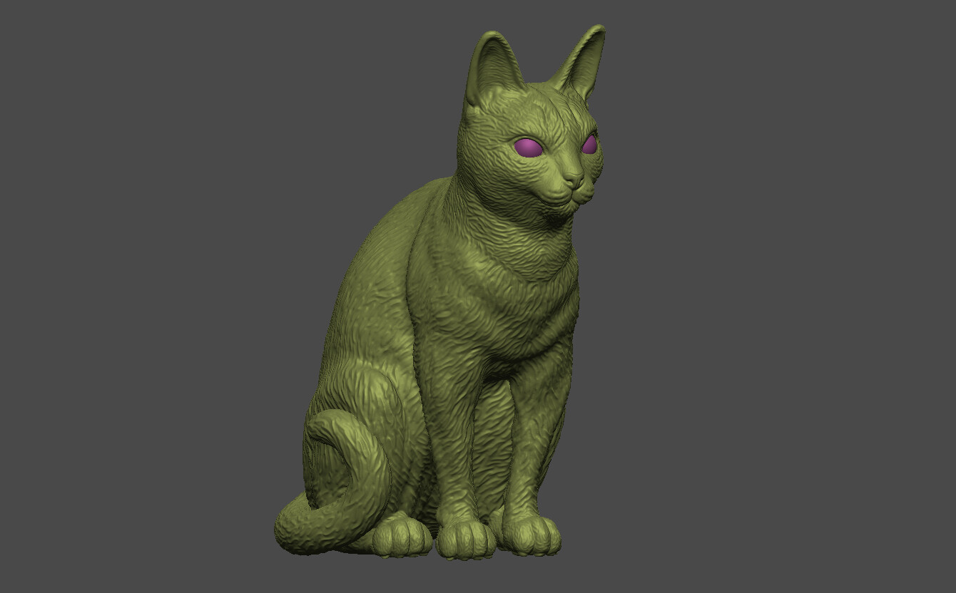 ArtStation - Cat for 3D Printing | Resources
