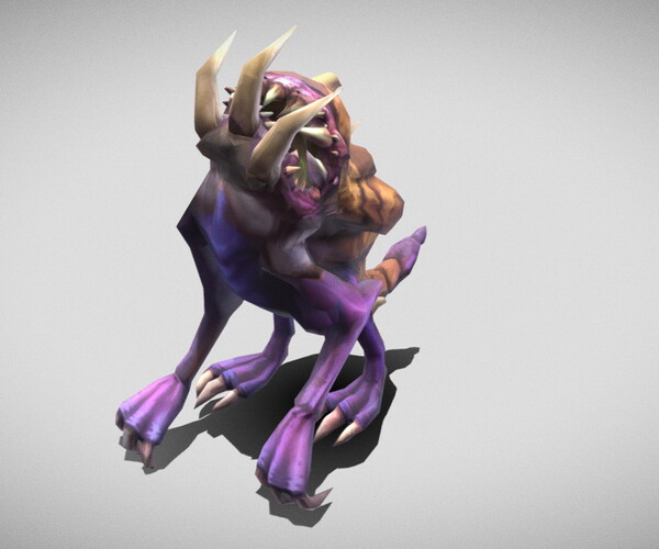 ArtStation - Dungeon Fantasy Monster - Twisted Mutant Lizard | Game Assets