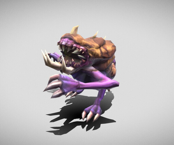 ArtStation - Dungeon Fantasy Monster - Twisted Mutant Lizard | Game Assets