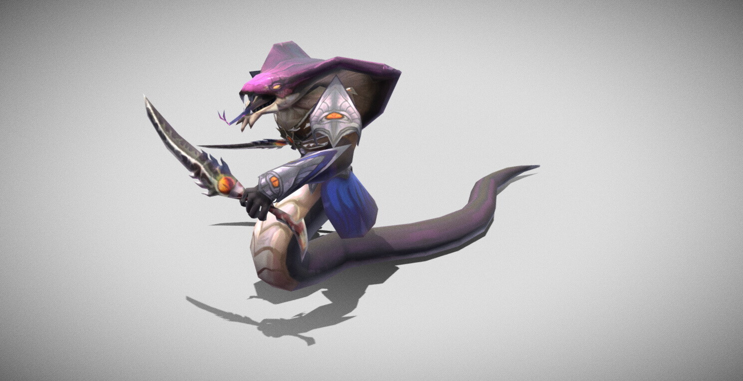 ArtStation - Dungeon Fantasy Monster - Double Sword Serpent | Game Assets