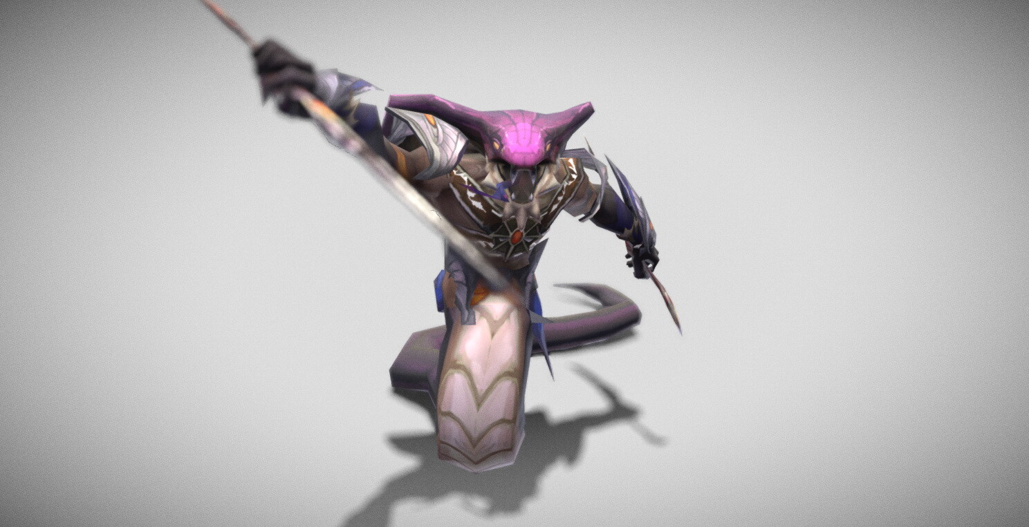 ArtStation - Dungeon Fantasy Monster - Double Sword Serpent | Game Assets