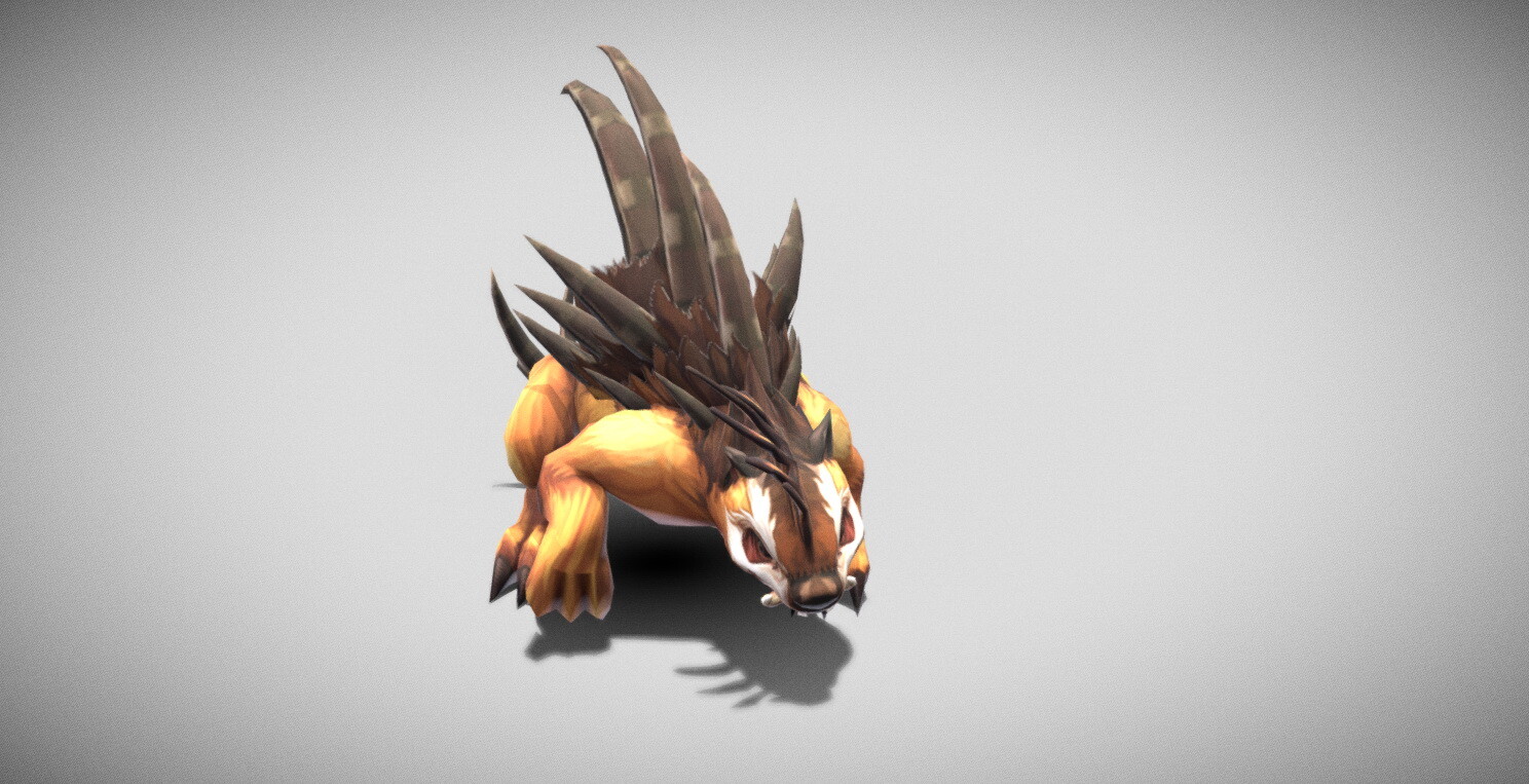 ArtStation - Dungeon Fantasy Monster - Hedgehog | Game Assets