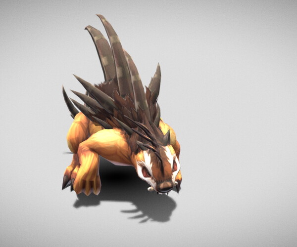 ArtStation - Dungeon Fantasy Monster - Hedgehog | Game Assets