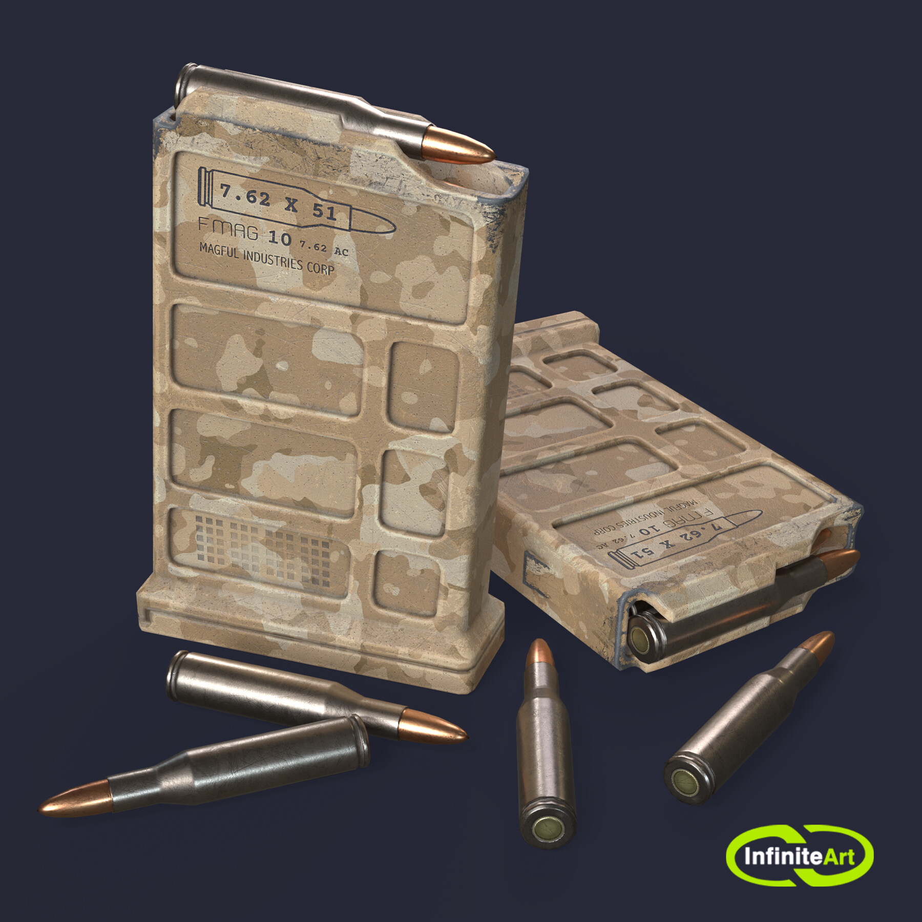 ArtStation - Gun Magazines _ Accessories | Game Assets