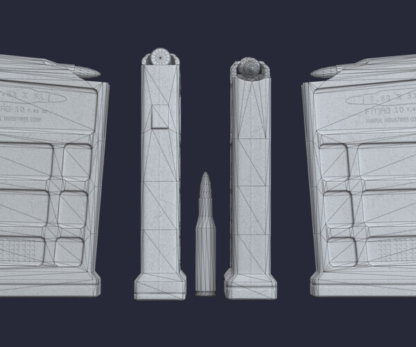 ArtStation - Gun Magazines _ Accessories | Game Assets