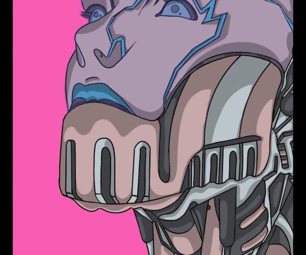 ArtStation - Cyber Face N1 | Artworks