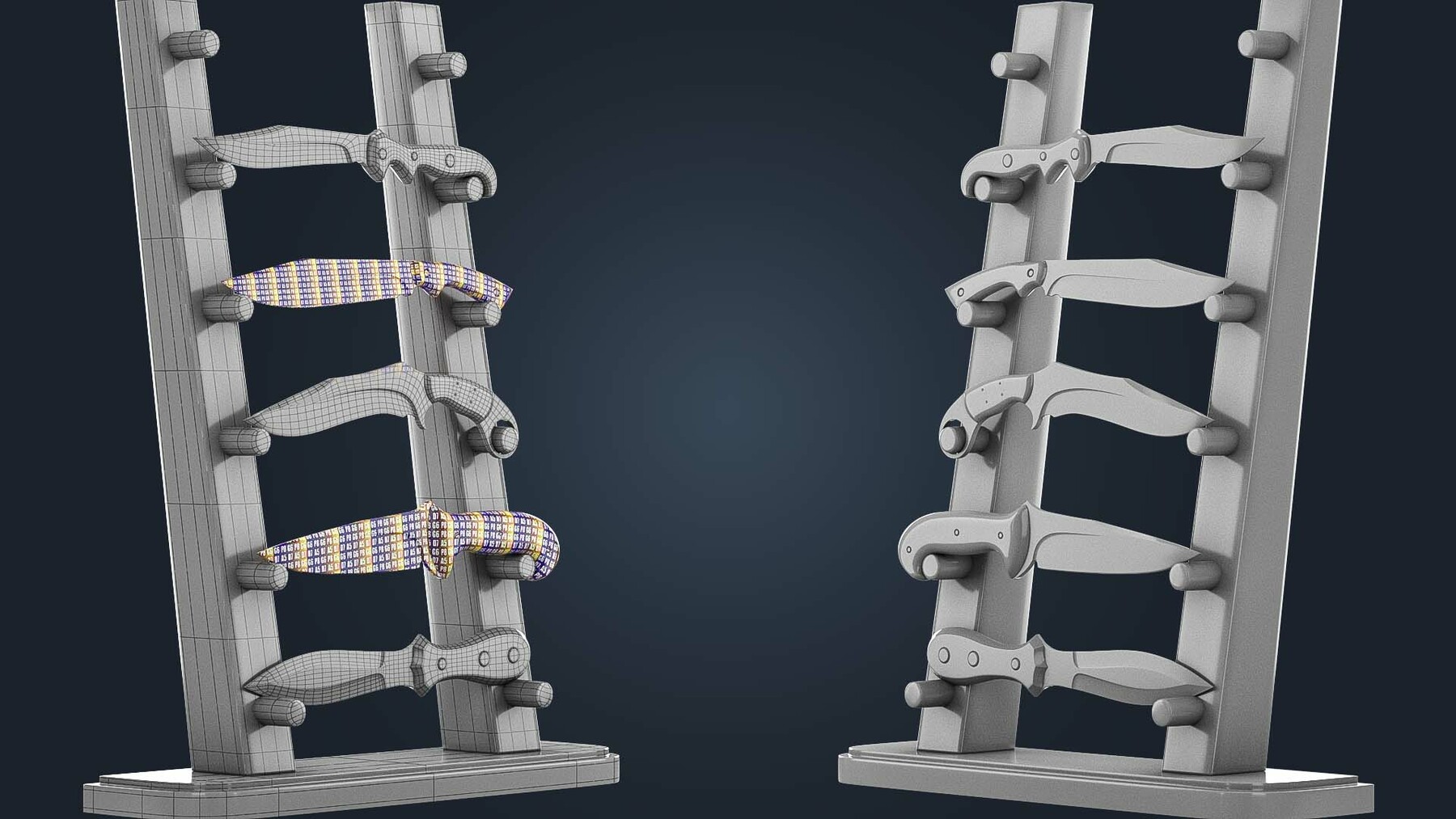 ArtStation - 40 Knife Base Mesh - Vol 04 (Game Ready) + Video Tutorial ...