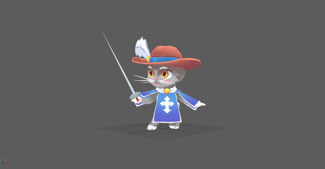 ArtStation - Musketeer animated character | Game Assets