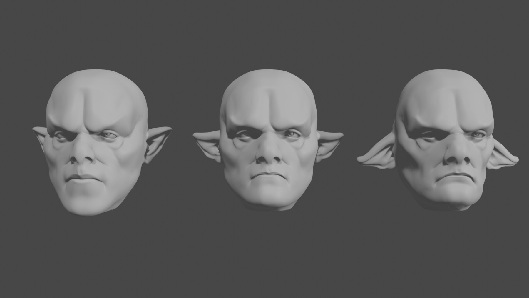 ArtStation - Male Goblinoid Head Pack | Resources