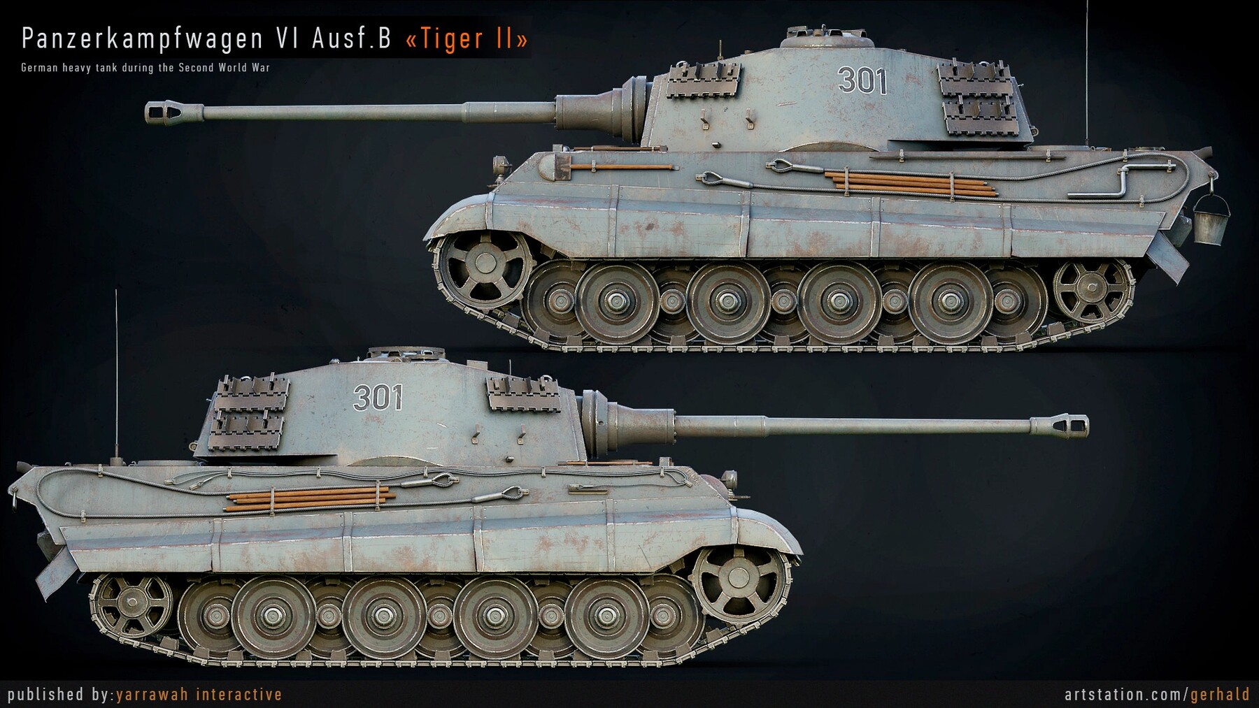 ArtStation - WW2 Tanks - KV1 & Tiger 2 - Advanced Tank Blueprint [UE4 ...