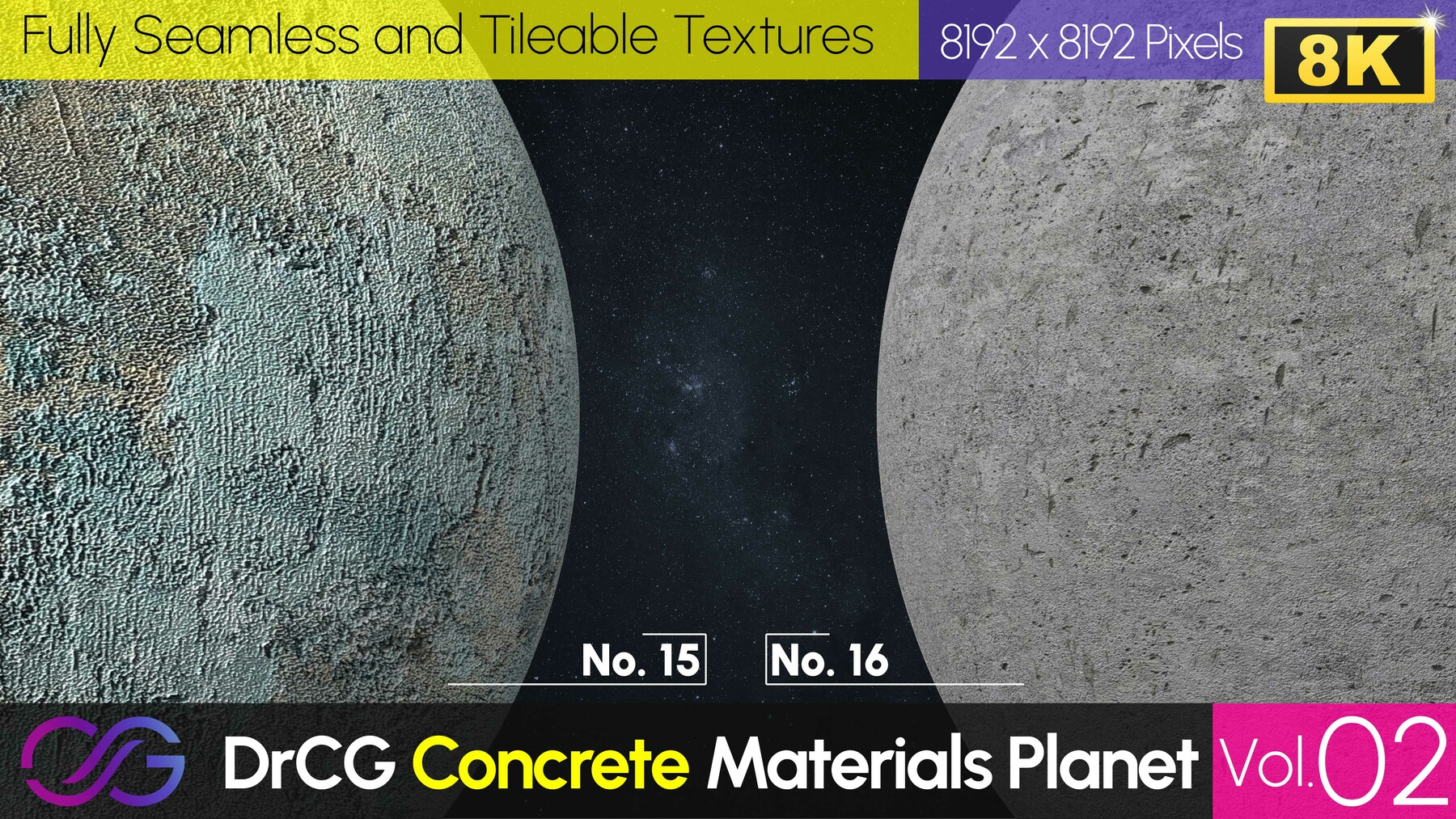 ArtStation - 40 PBR Concrete Material (8K) - Concrete Planet Vol 02 ...