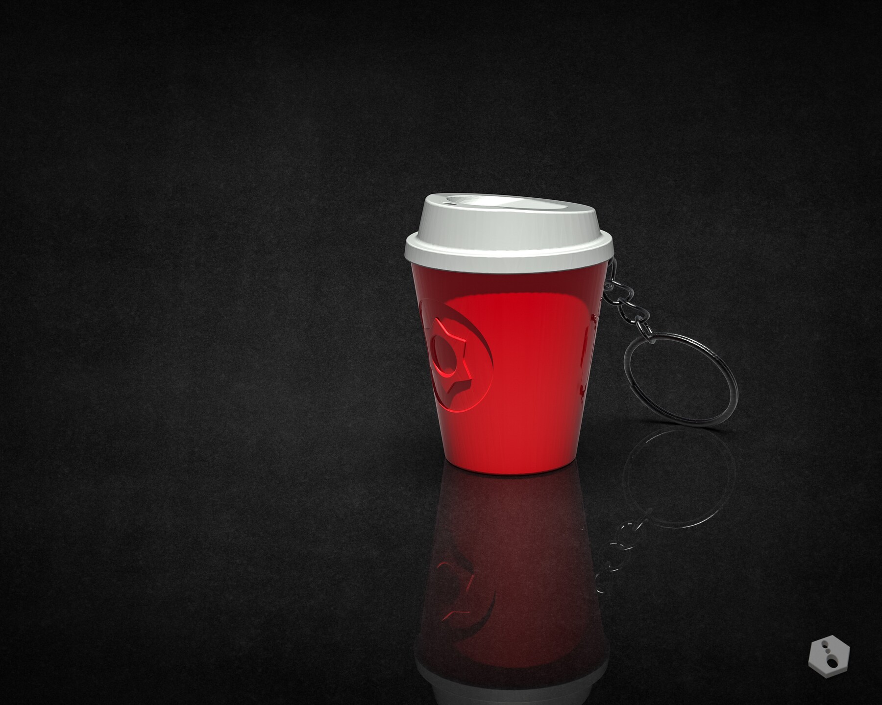 ArtStation - 3D model Coffee Cup Keychain [4] STL File for 3D Printing ...