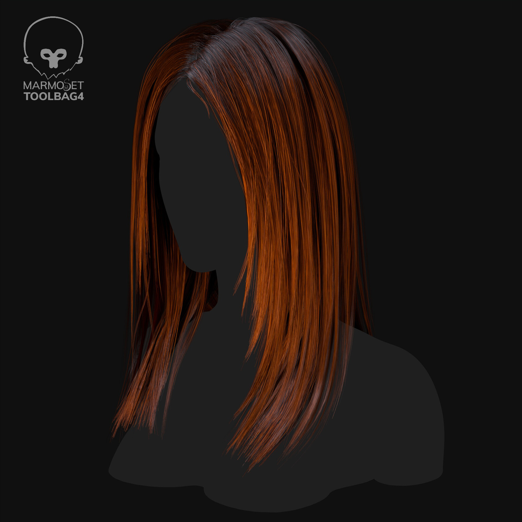 ArtStation - Game-ready Hairstyle №6 Hair-cards Low-poly / Game-ready ...