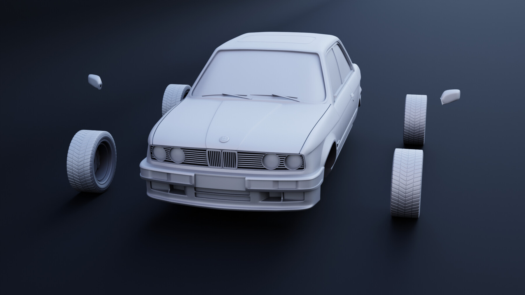 ArtStation - 2-door BMW E30 stl for 3D printing | Resources