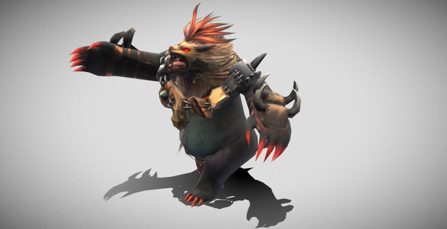 ArtStation - Dungeon Fantasy Monster - Red-haired Bear | Game Assets