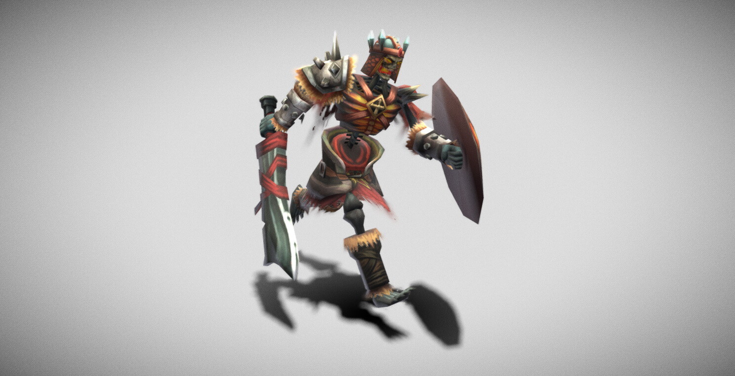 ArtStation - Dungeon Fantasy Monster - Skeleton Warrior | Game Assets