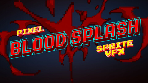 ArtStation - 10 Blood splash sprite effects | Game Assets