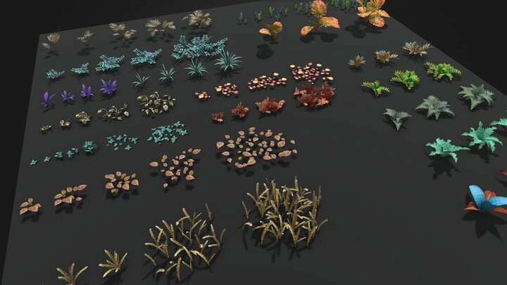 ArtStation - Colorized Vegetation | Game Assets