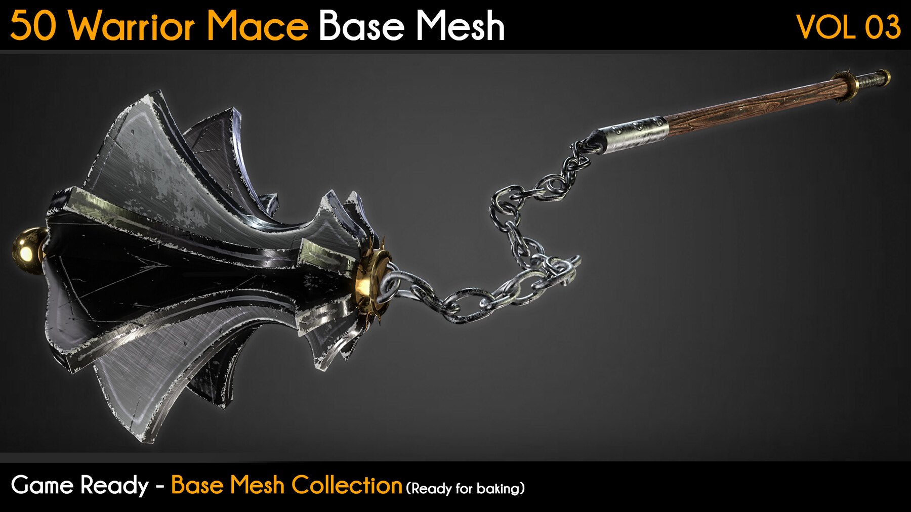 ArtStation - 50 Warrior Mace Base Mesh - VOL 03 ( Game Ready ) | Game ...