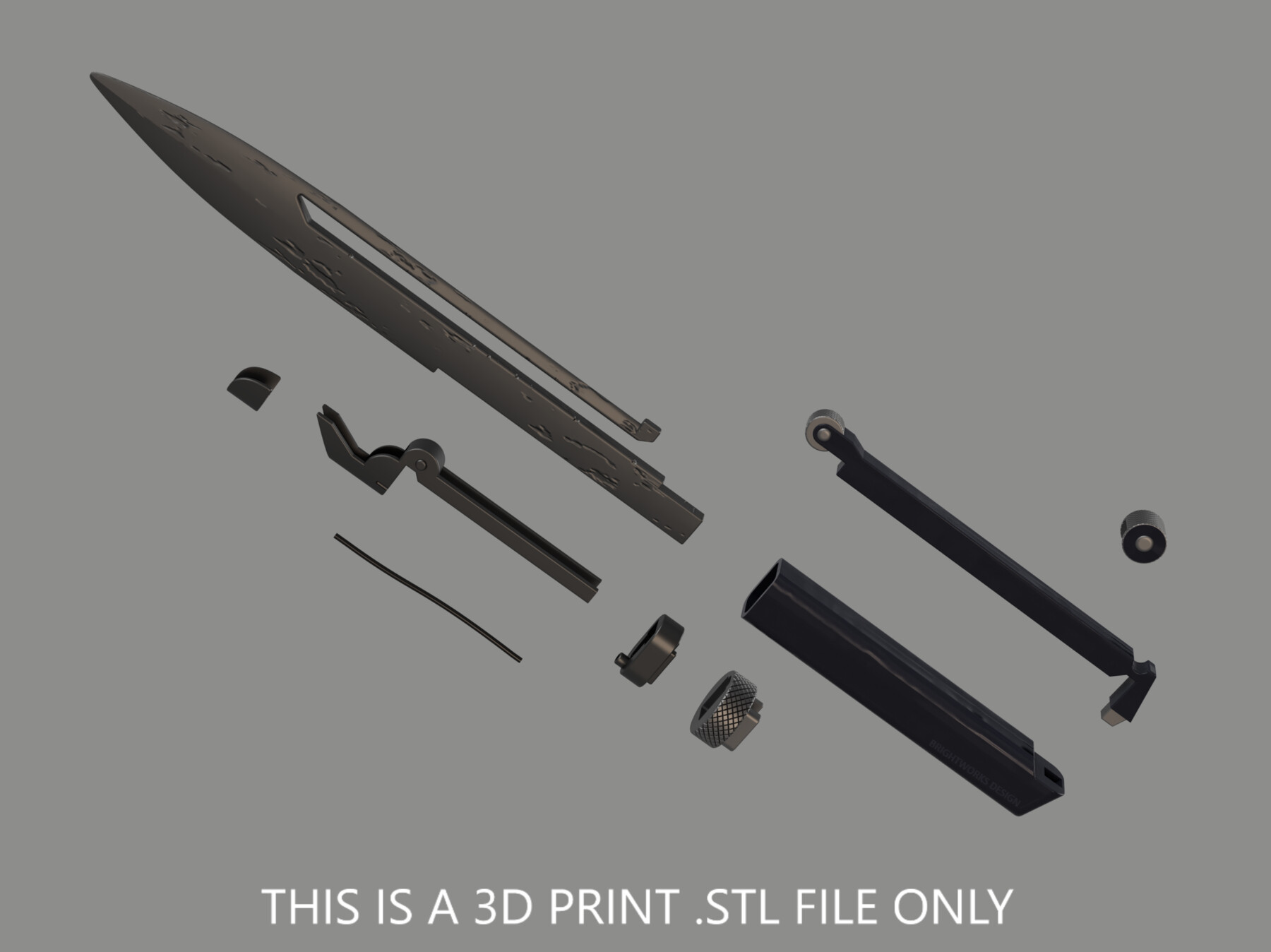 ArtStation - Mandalorian Vibroknife - 3D Printing .STL File | Resources