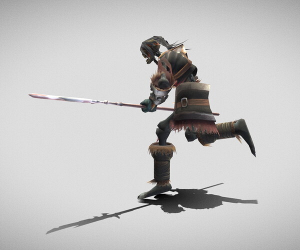 ArtStation - Dungeon Fantasy Monster - Skeleton Monk | Game Assets