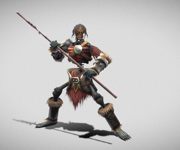 ArtStation - Dungeon Fantasy Monster - Skeleton Monk | Game Assets