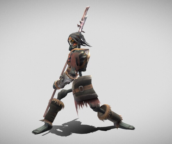 ArtStation - Dungeon Fantasy Monster - Skeleton Monk | Game Assets