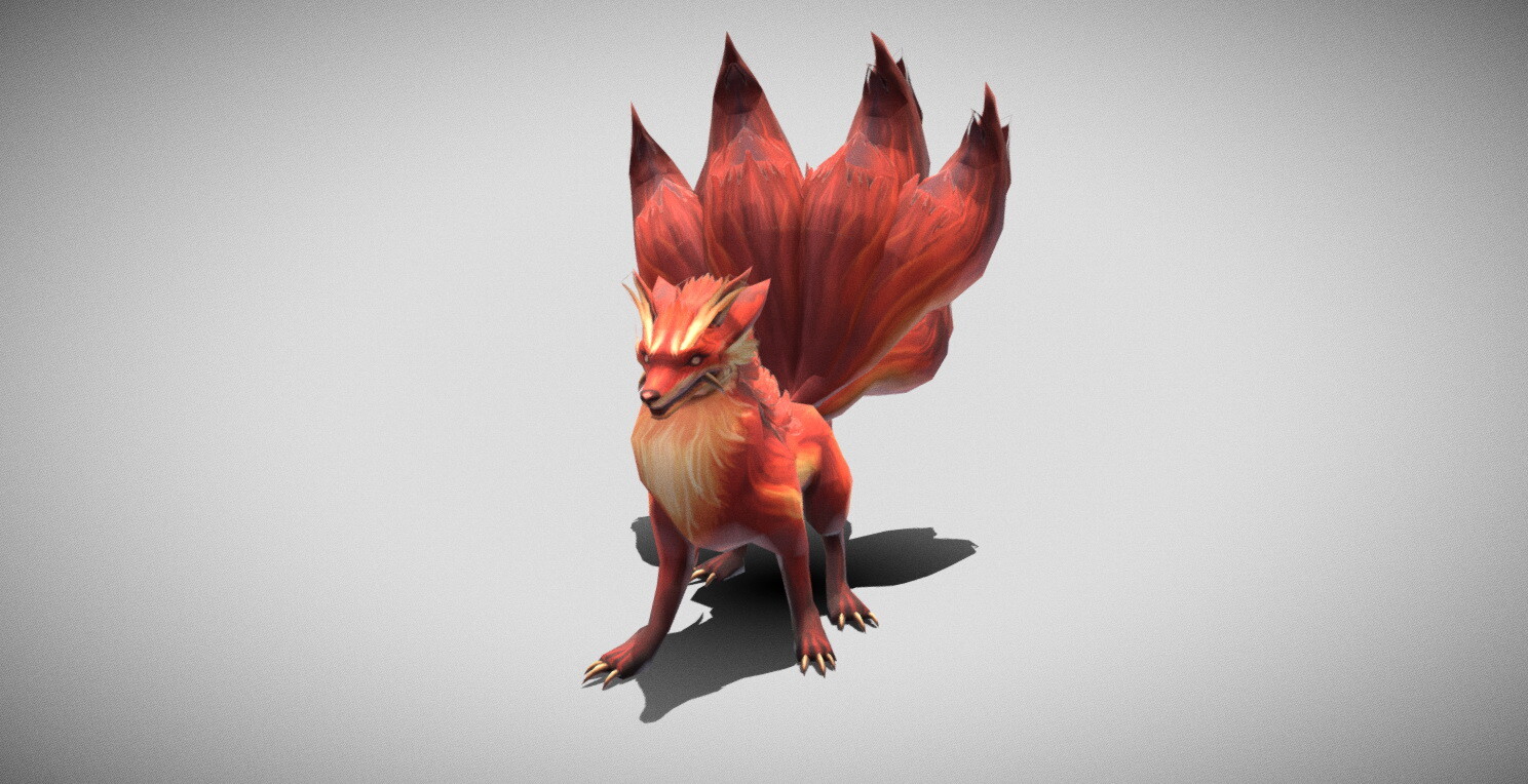 ArtStation - Dungeon Fantasy Monster - Mysterious Fox | Game Assets