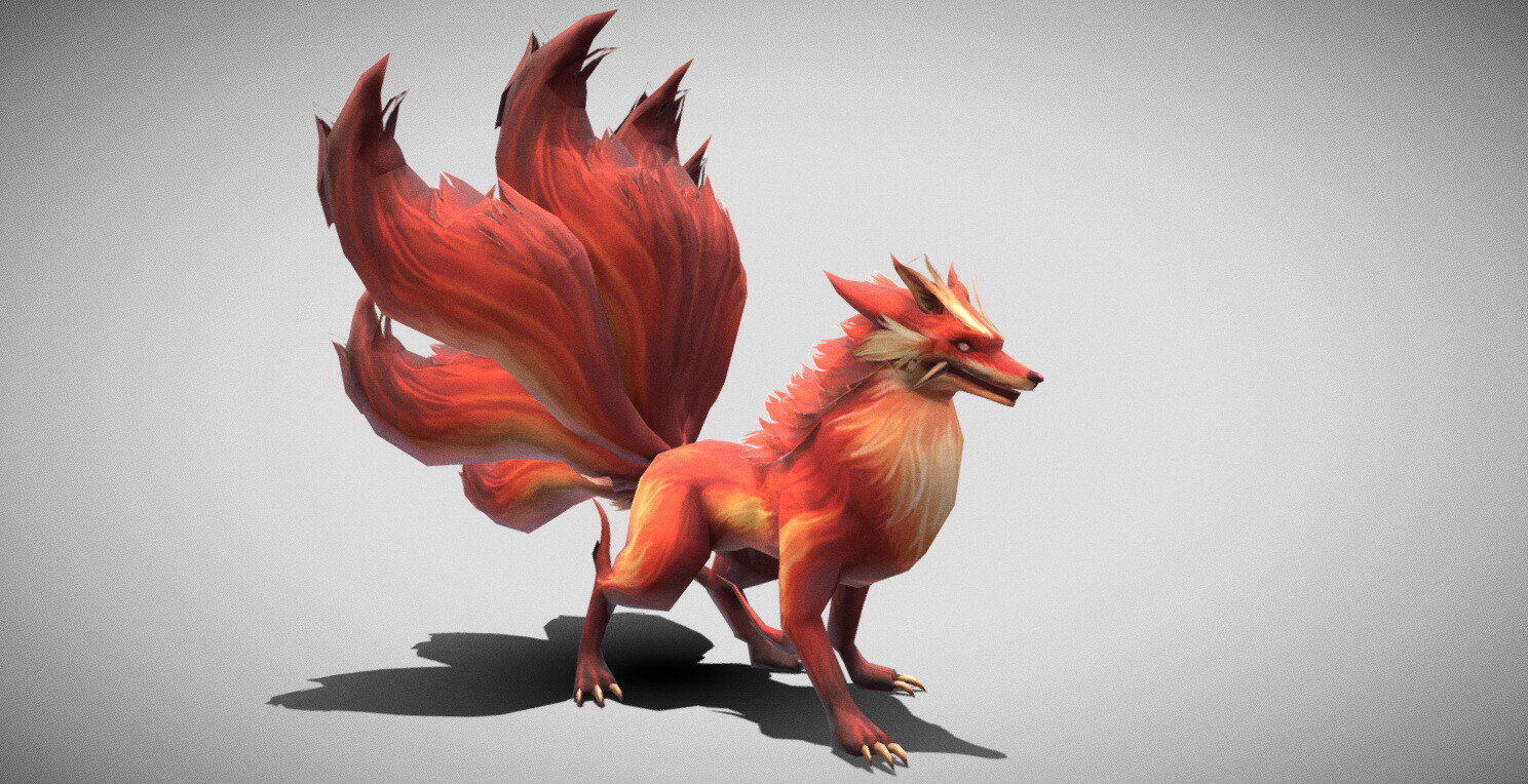 ArtStation - Dungeon Fantasy Monster - Mysterious Fox | Game Assets