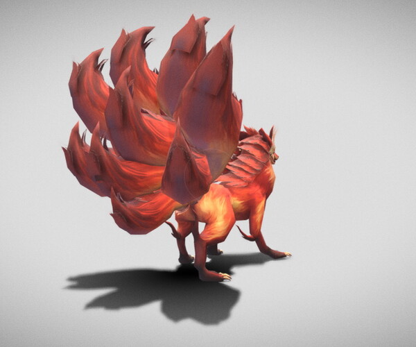 ArtStation - Dungeon Fantasy Monster - Mysterious Fox | Game Assets