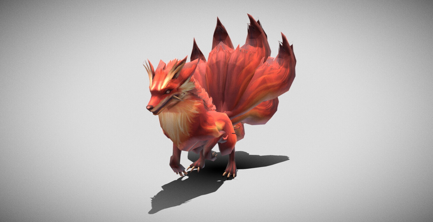 ArtStation - Dungeon Fantasy Monster - Mysterious Fox | Game Assets