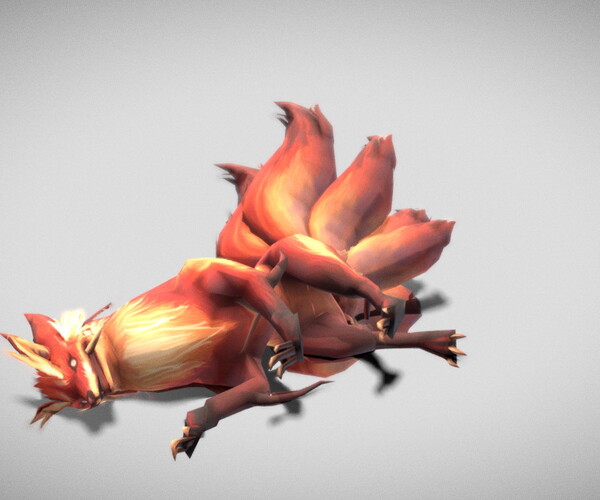 ArtStation - Dungeon Fantasy Monster - Mysterious Fox | Game Assets