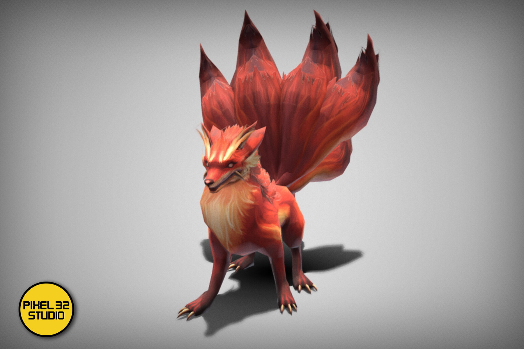ArtStation - Dungeon Fantasy Monster - Mysterious Fox | Game Assets