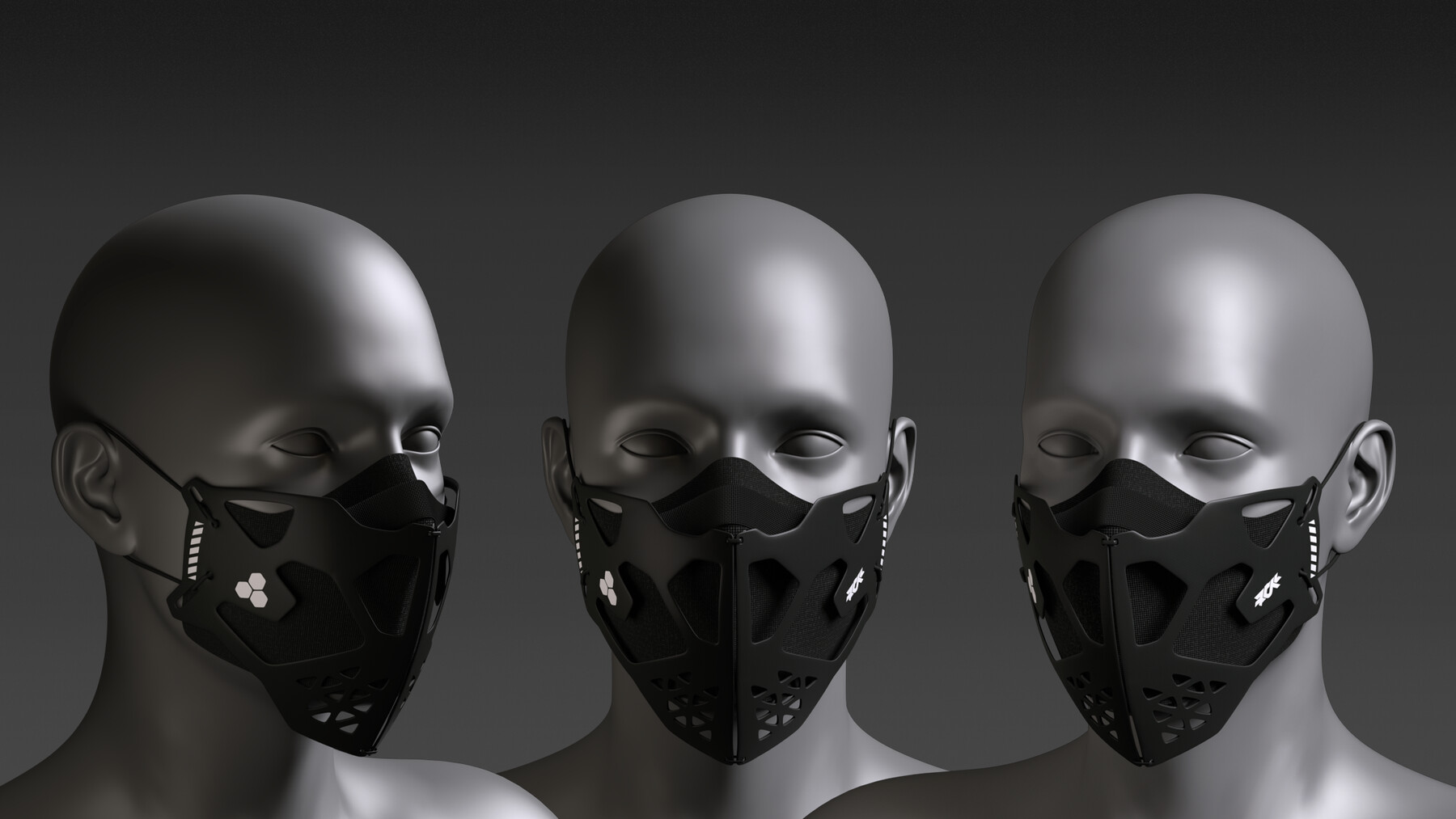 ArtStation - cyberpunk mask kit | Game Assets